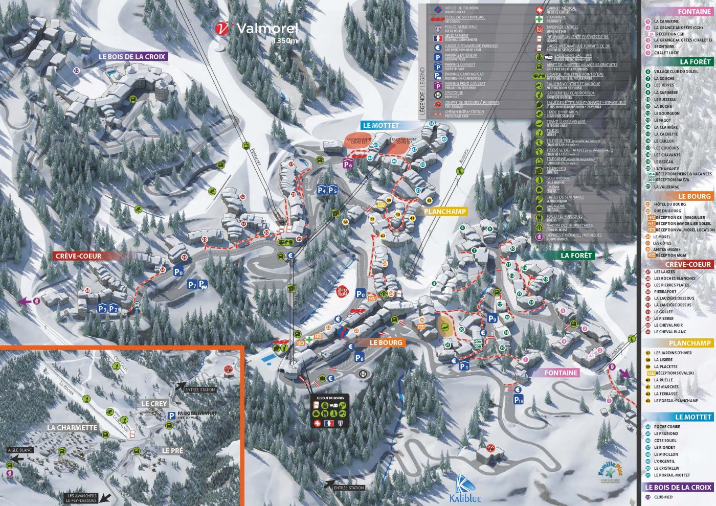 Parkings | Où stationner à Valmorel