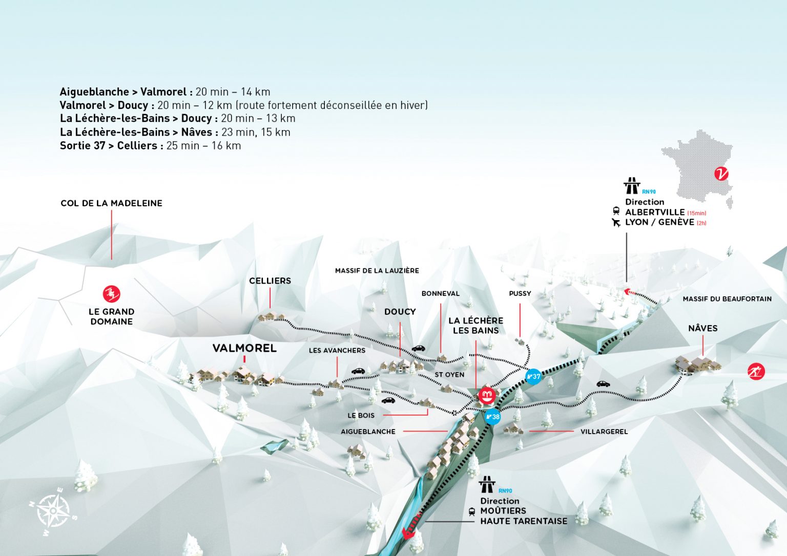 Accès - Comment venir à Valmorel