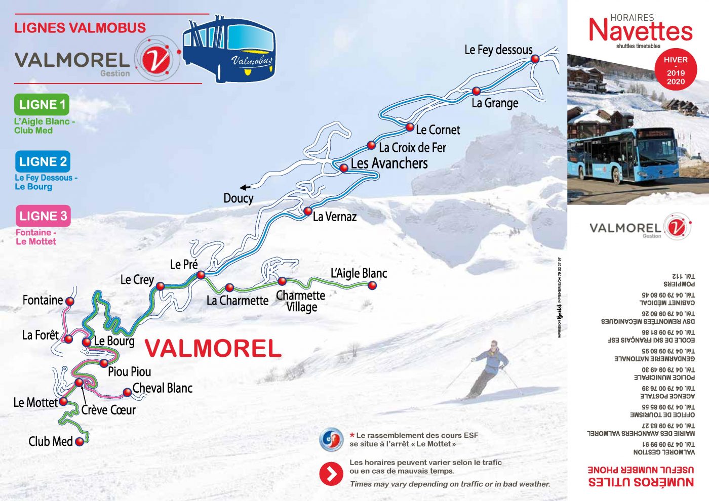 Lignes de navettes gratuites - Valmorel