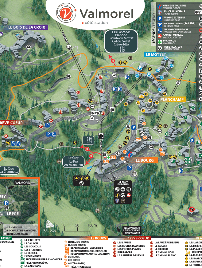 Maps, brochures - Practical information - Valmorel